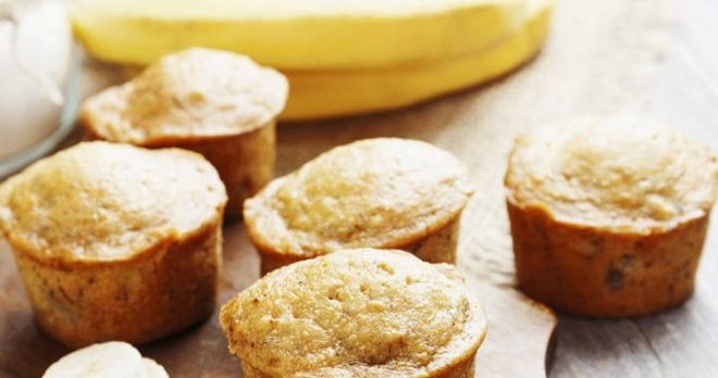 Banános-zabpelyhes muffin